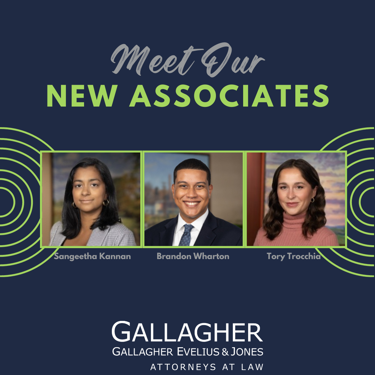 Gallagher Welcomes Three New Associates - Gallagher LLP